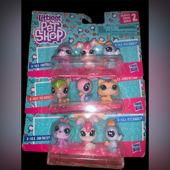 Littlest Pet Shop | Toys | Littlest Pet Shop Miniatures Set Of 3 3 ...
